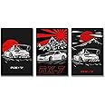 Amazon.com: 3pcs JDM Sport Car Posters Rx7 Car Wall Decor Art-Modern ...