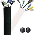 Amazon.com: Premium 63'' Cable Management Sleeve, Best Cords Organizer ...