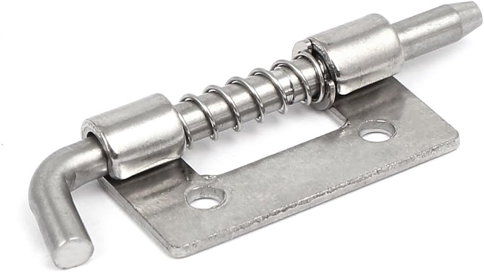 uxcell 53mmx18mm 304 Stainless Steel Right Hand Spring Loaded Barrel ...