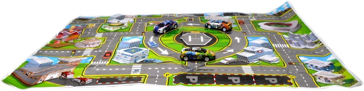 VENTURA TRADING 3 Pack Racing Cars And Play Mat Toy cars Racing Cars ...
