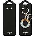 Amazon.com: Anwyll Keychain Display Cards, 100 Pcs Black Keychain ...