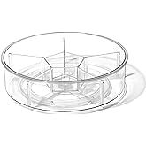 Amazon.com - BINO Plastic Round Turntable Organizer with 5 Compartments ...