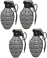Amazon.com: Toy Essentials Gray Pineapple Hand Grenades with Sound ...