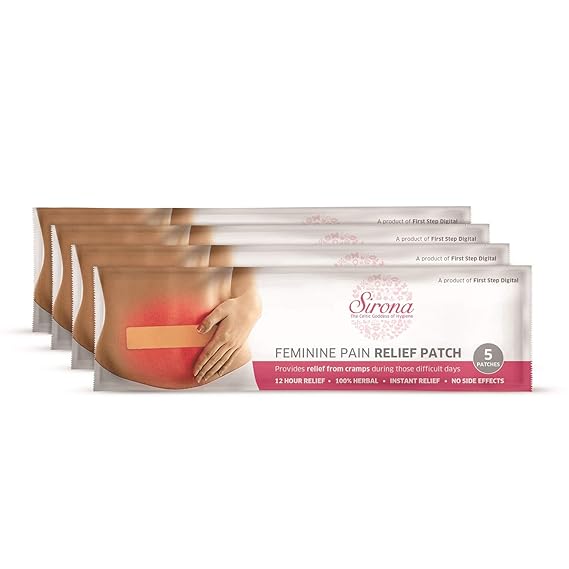 Buy Sirona Herbal Period Pain Relief Patches - Pack of 20 | Instant ...
