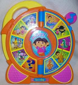 Amazon.com: Dora the Explorer Musical See N Say Learning Toy: Toys & Games