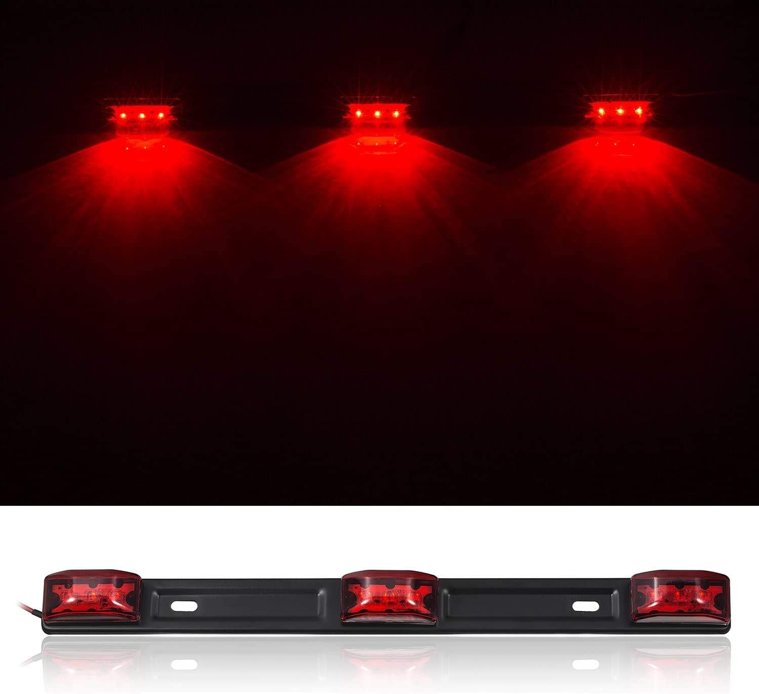 LED Red Light Bar, Tinpec Waterproof Identification Marker Truck ...