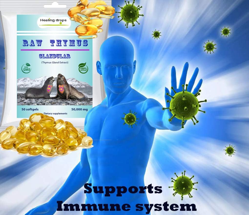 Raw Thymus Glandular Tissue Ocean Fed Harbor Seal Gland Extract Natural ...