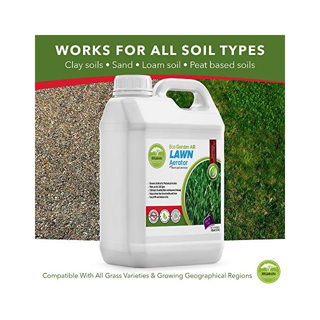 Eco Garden PRO Liquid Lawn Aerator - Liquid Soil Conditioner | Clay ...