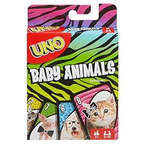 Amazon.com: UNO Baby Animals Card Game: Toys & Games