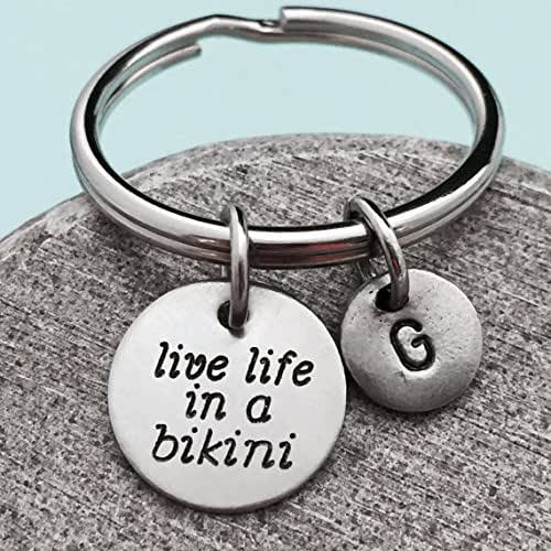 Amazon.com: Beach keychain, beach charm, vacation keychain ...