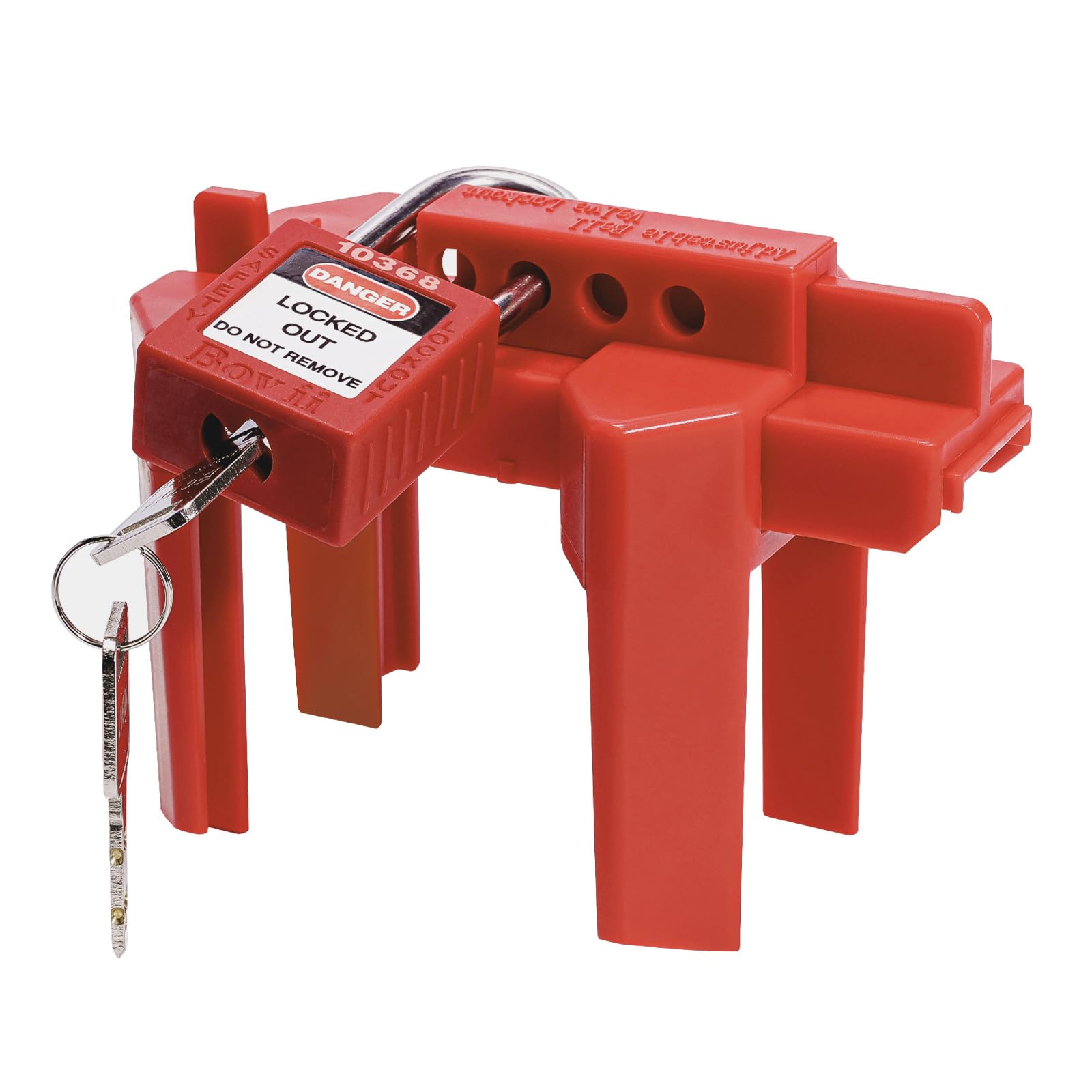 Boviisky Ball Valve Lockout with Safety Padlock, Adjustable Ball Valve ...