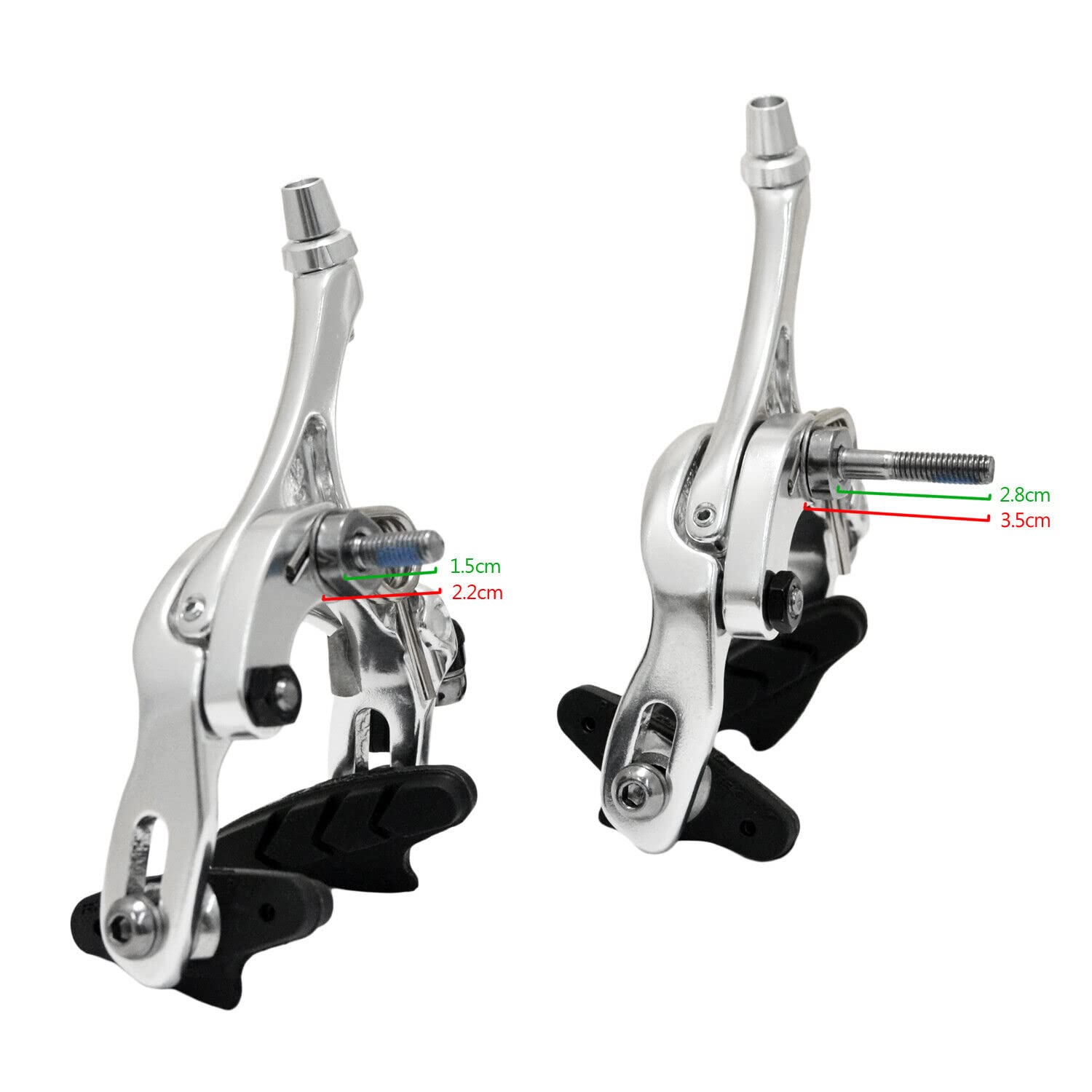 TEKTRO R326 Road Bike Dual Pivot Caliper Brake Set (Front + Rear ...