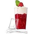 Amazon.com | TOFLEN 50 Pack 3 oz Mini Dessert Cups with Lids and Spoons ...