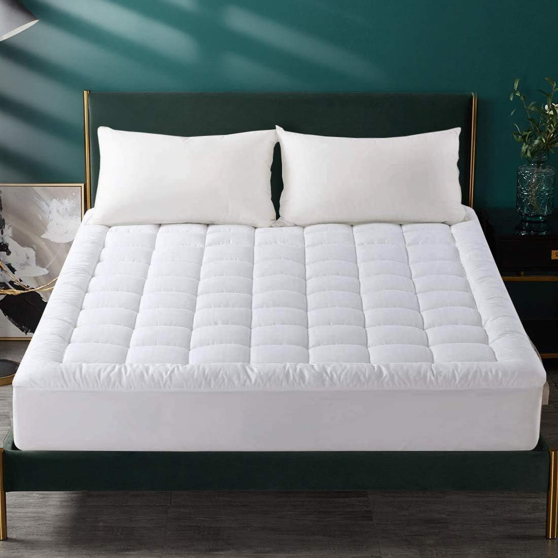 Amazon MEROUS California King Size Mattress Pad Pillow Top