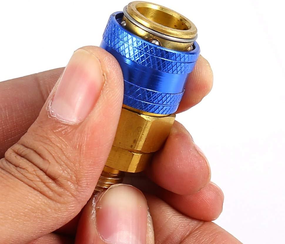 R134a Auto Car Quick Coupler Connector Brass Adapters Low and High Side ...