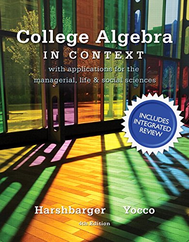 College Algebra in Context with Integrated Review plus MML Student ...