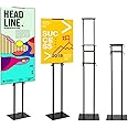 Amazon.com: QWORK Poster Stand for Display, 4 Pack Double-Sided Signage ...