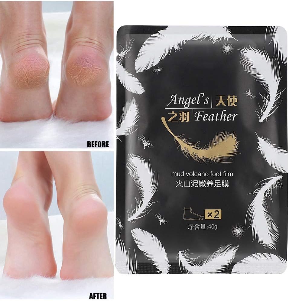 Foot Mask, Full-functional Deeply Moisturizing Volcanic Mud Feet Care ...