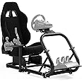 Amazon.com: Dardoo Racing Simulator Cockpit Frame with Black Seat Fits ...