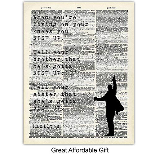 Hamilton Musical Motivational Merchandise - Hamilton Gifts - 8x10 ...