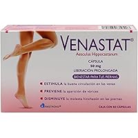 Venastat Cápsulas caja con 60 Piezas : Amazon.com.mx: Salud y Cuidado ...