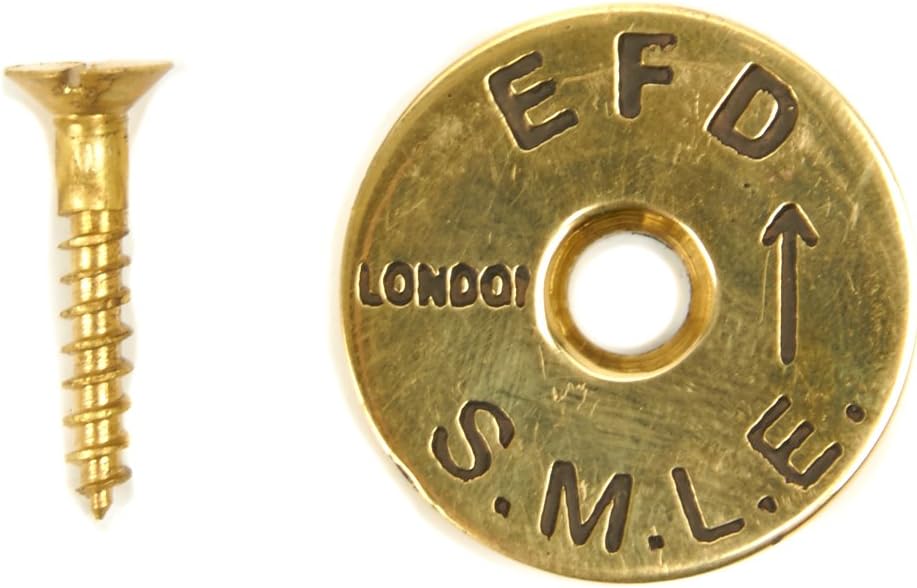 Amazon.com: British Lee-Enfield SMLE Butt Stock Brass Marking Disc with ...