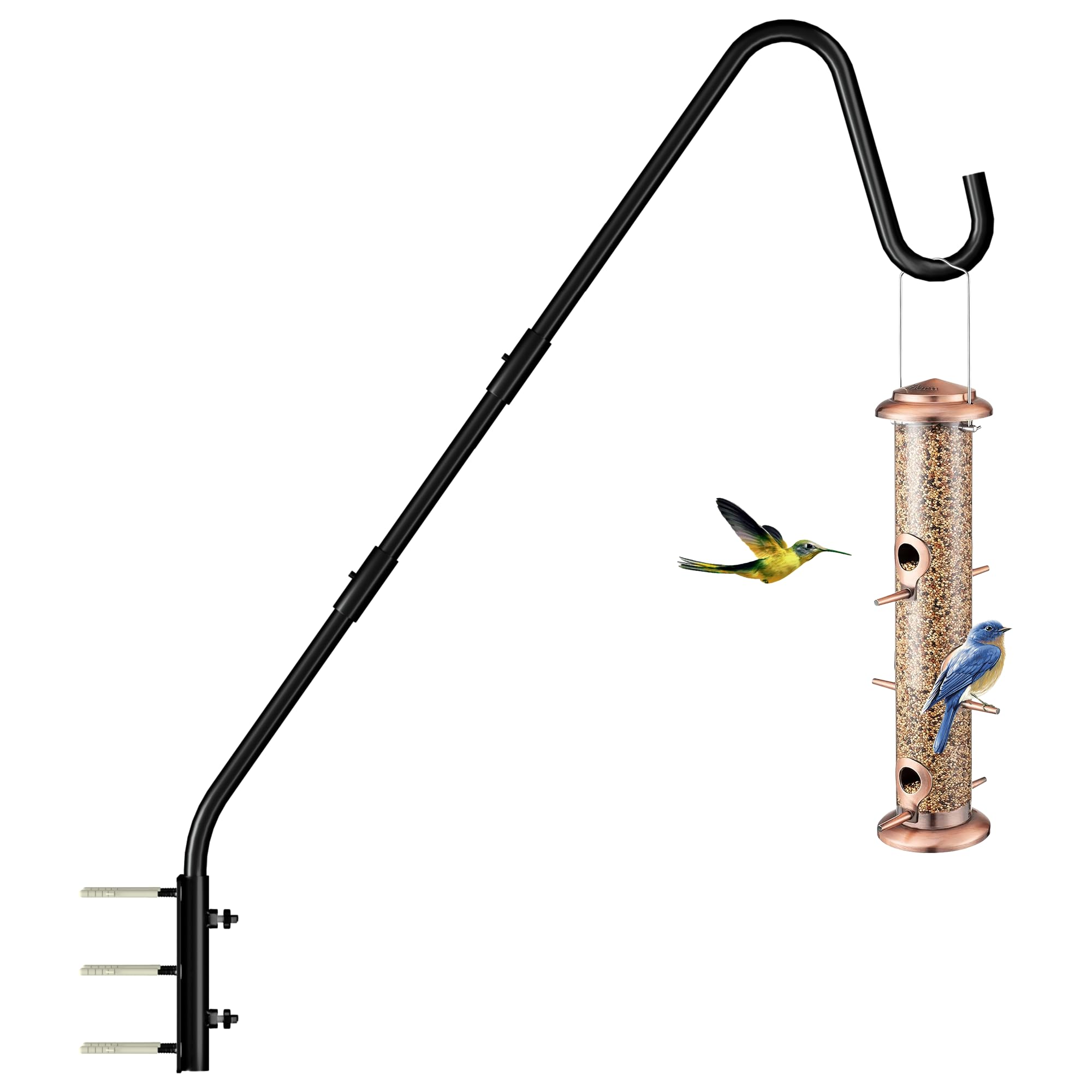 PatioDeco Heavy Duty Deck Hook Deck Rail Pole, Adjustable Deck Hook for ...