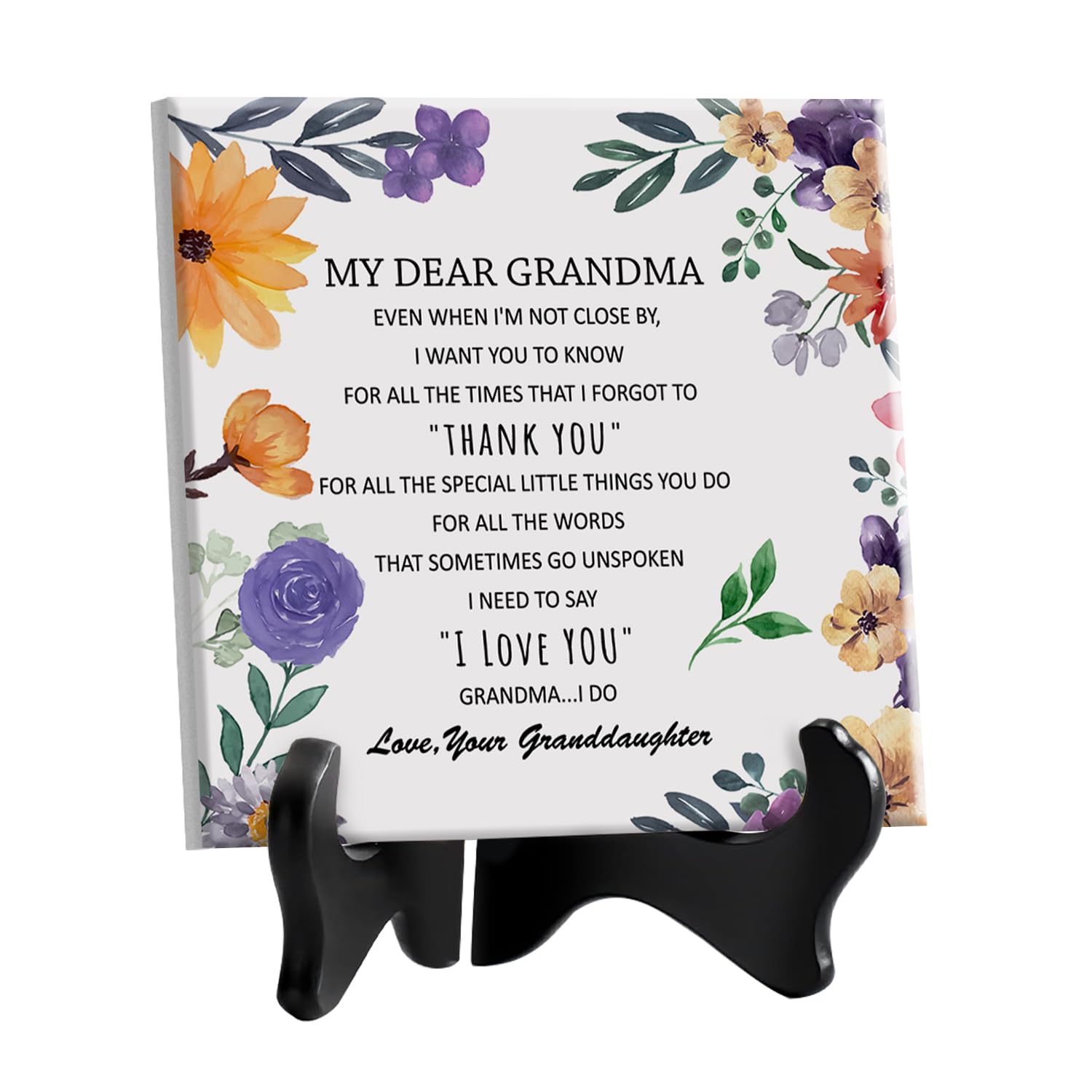 Grandma Desk Decoration Gifts from Granddaughter, Birthday Christmas ...