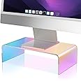 Amazon.com: NiHome Iridescent Acrylic Computer Monitor Stand, Acrylic ...