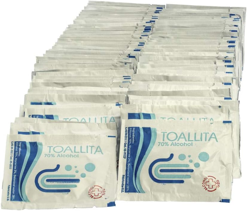 RC Ocio 100 Individual Antibacterial Hand Wipes/Suitable for Hand ...