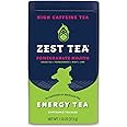 Amazon.com : Zest Tea Premium Energy Hot Tea, High Caffeine Blend ...