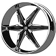 Amazon.com: Helo HE866 Chrome Wheel with Black Accents (20x8.5"/5x4.75 ...