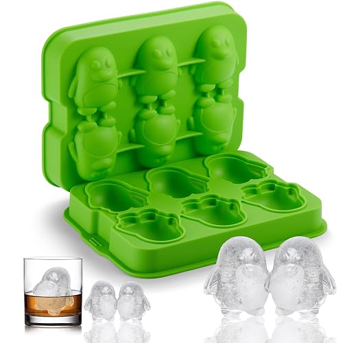 Penguin Ice Cube Tray ACOOKEE Penguins Ice Cube Tray Fun Shapes, Odd
