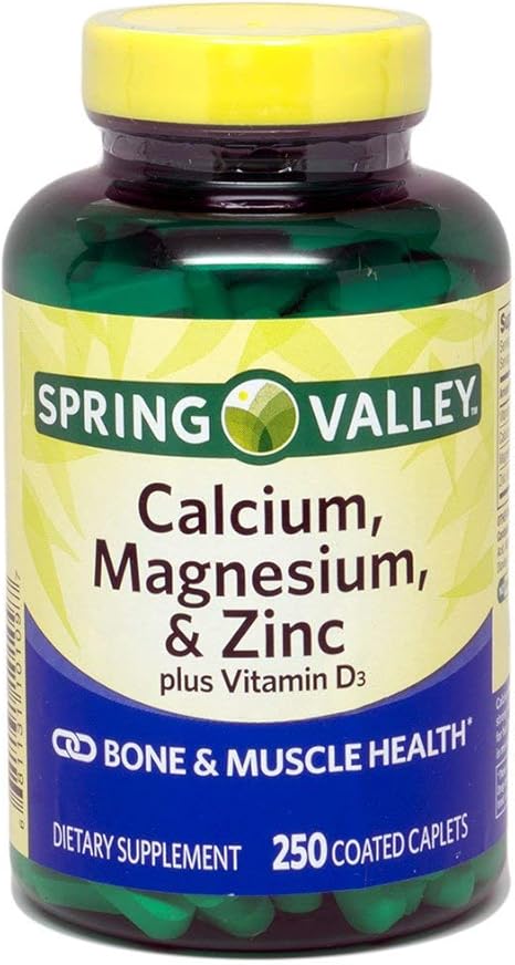 Amazon.com: Spring Valley - Calcio Magnesio y Zinc, más Vitamina D3 ...