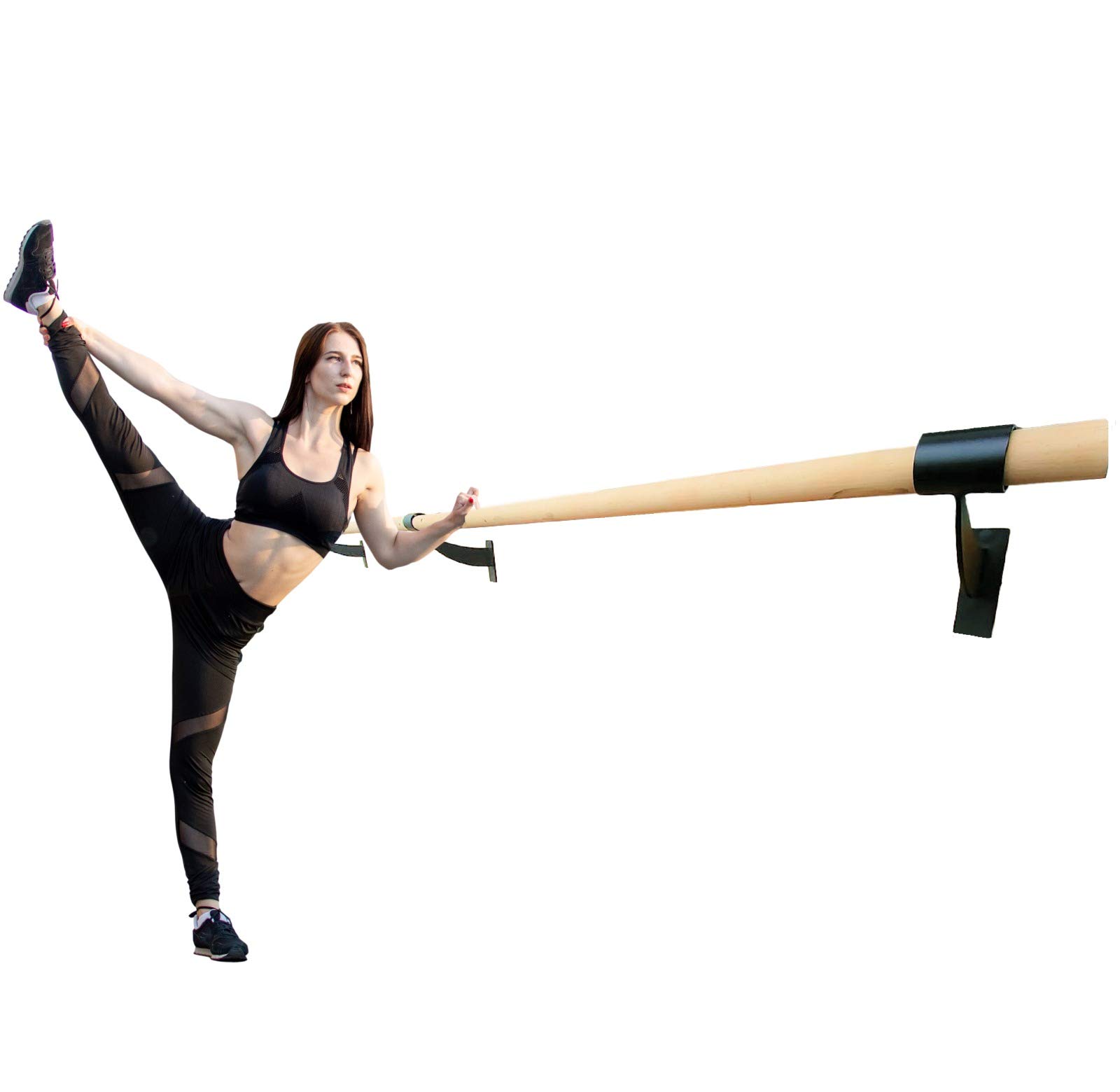 Buy Ballet Barre Wall ed 8 FT Long Single Bar Black 1.5” Diameter Kids ...