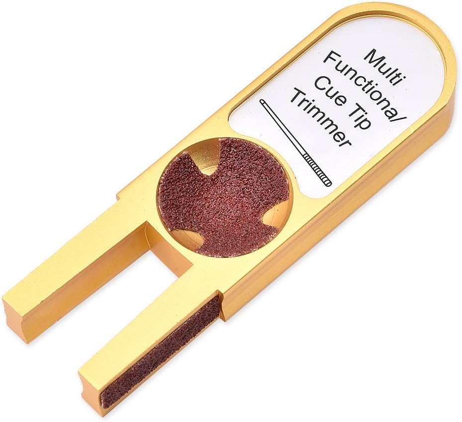 Shopready Snooker Cue Tip Scuffer 5 in 1 Burnisher Trimmer U-Shaped ...