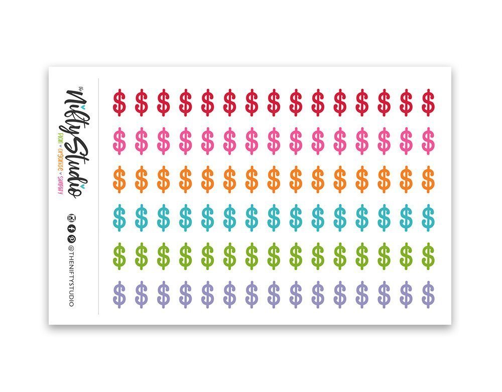 Amazon.com: Payday Stickers | Planner Stickers | 1 sheet of 90 stickers ...
