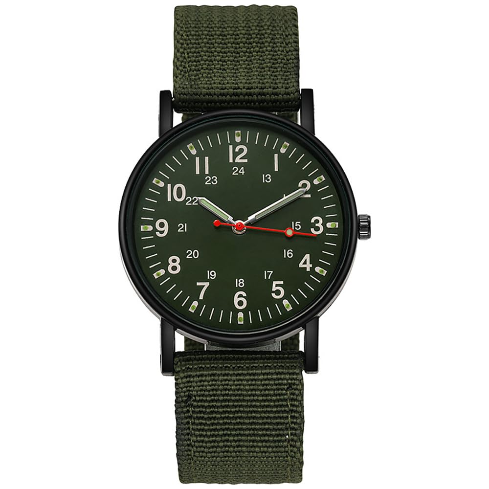 LsvtrUS Mens Watches, Luminous Sport Nylon Band Military Army Watch ...