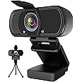 Amazon.com: Webcam with Microphone,Hrayzan 1080P HD Webcam with Privacy ...