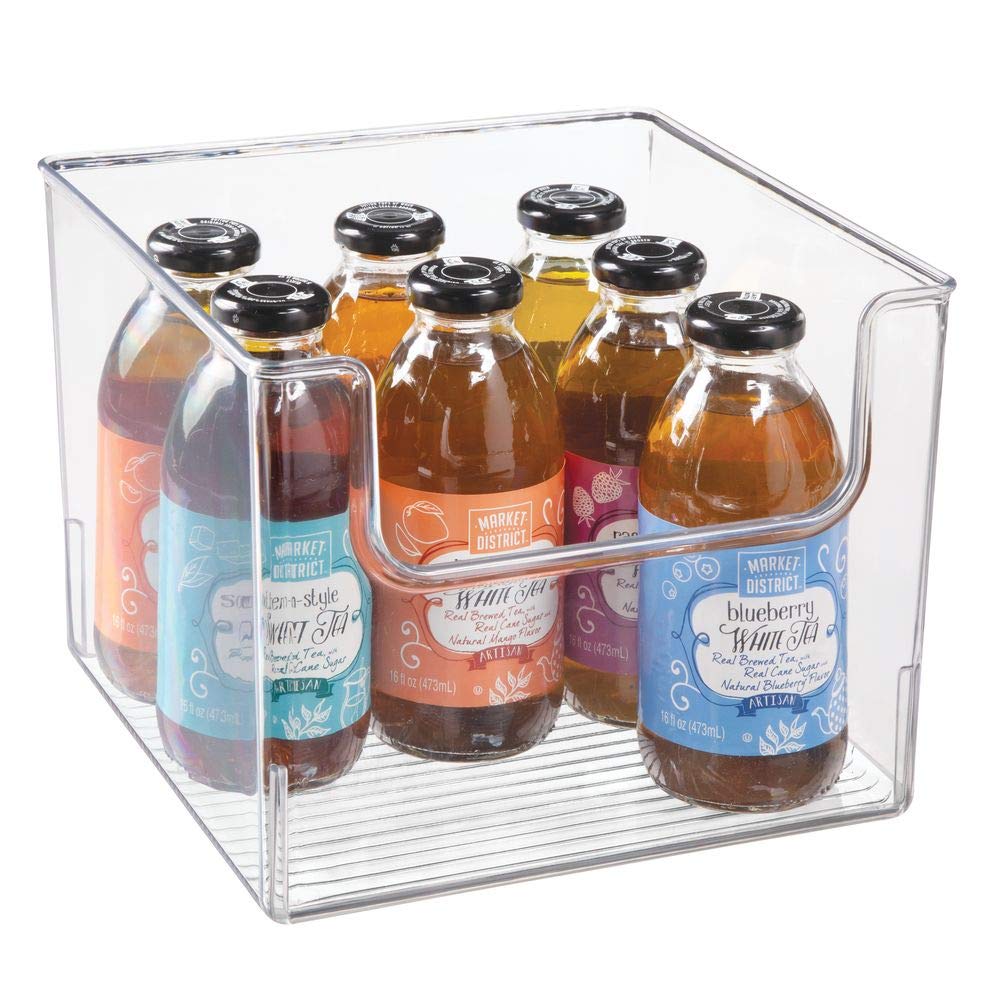 mDesign Storage Tray - Open Top Kitchen Tray for Food Storage - Ideal ...