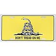 Amazon.com: Hangtime - Don't Tread on Me 6x12 inch Metal License Plate ...