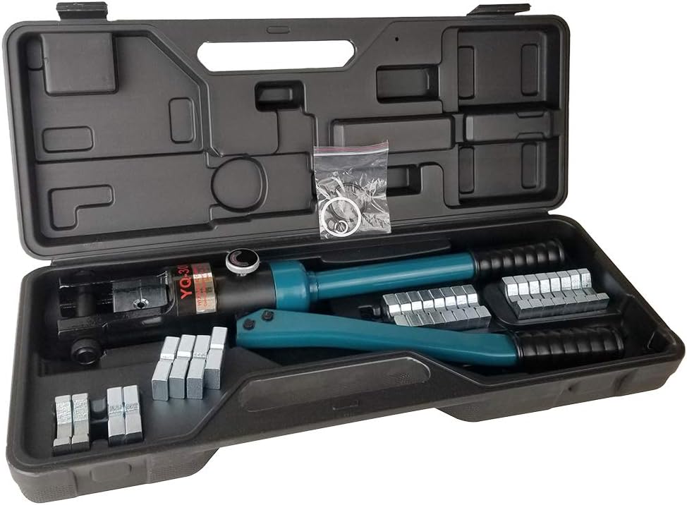 Industrial Hydraulic Cable Lug Crimper 16TON 9 AWG to 600 MCM ...