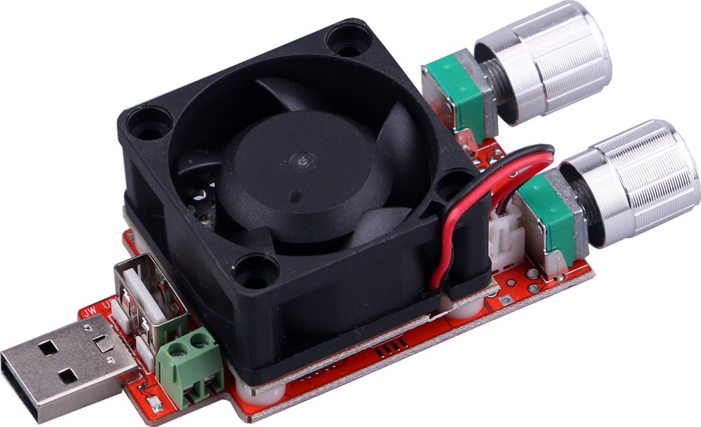 Yeeco 15W Adjustable USB Load Tester Board, DC 3-21V 3A Load Tester ...