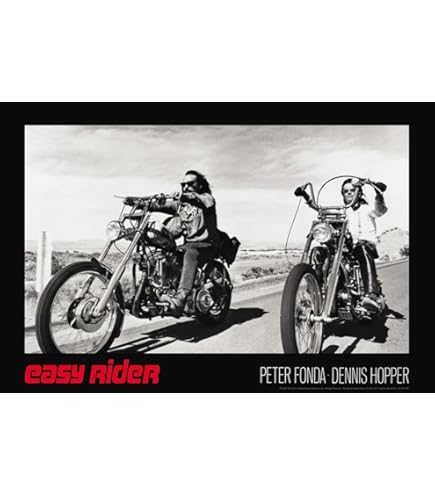 Easy Rider Poster Zwart Wit Easy Rider Peter Fonda Dennis Hopper On