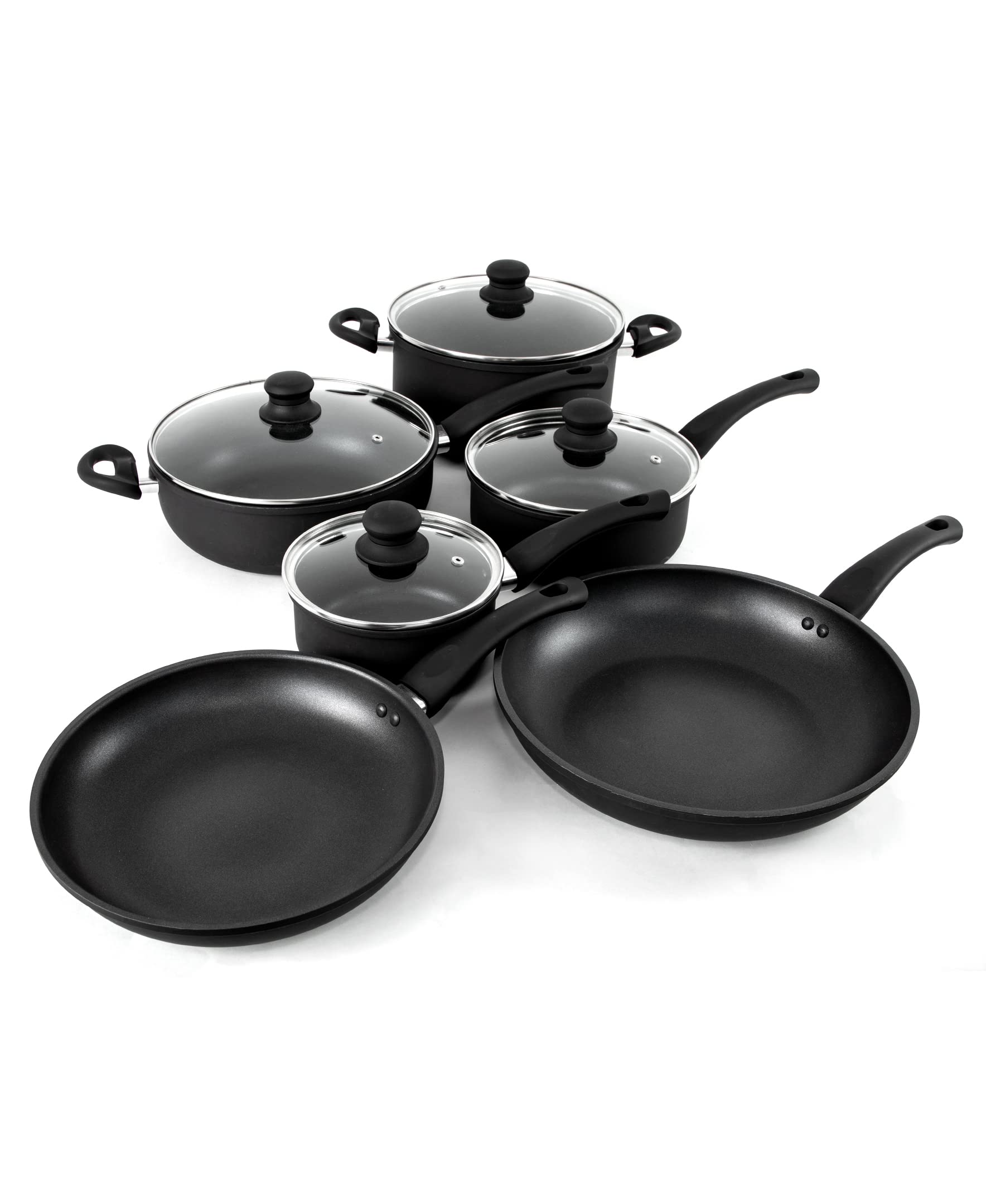 Mua Hell's Kitchen 10 Piece Nonstick Cookware Set, Induction Ready Pots ...