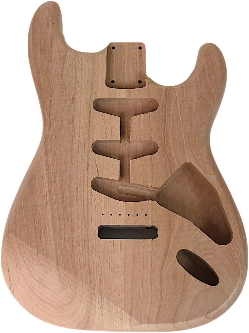 Amazon.com: Hosco Unfinished And Unsanded Stratocaster Body - 50's ...