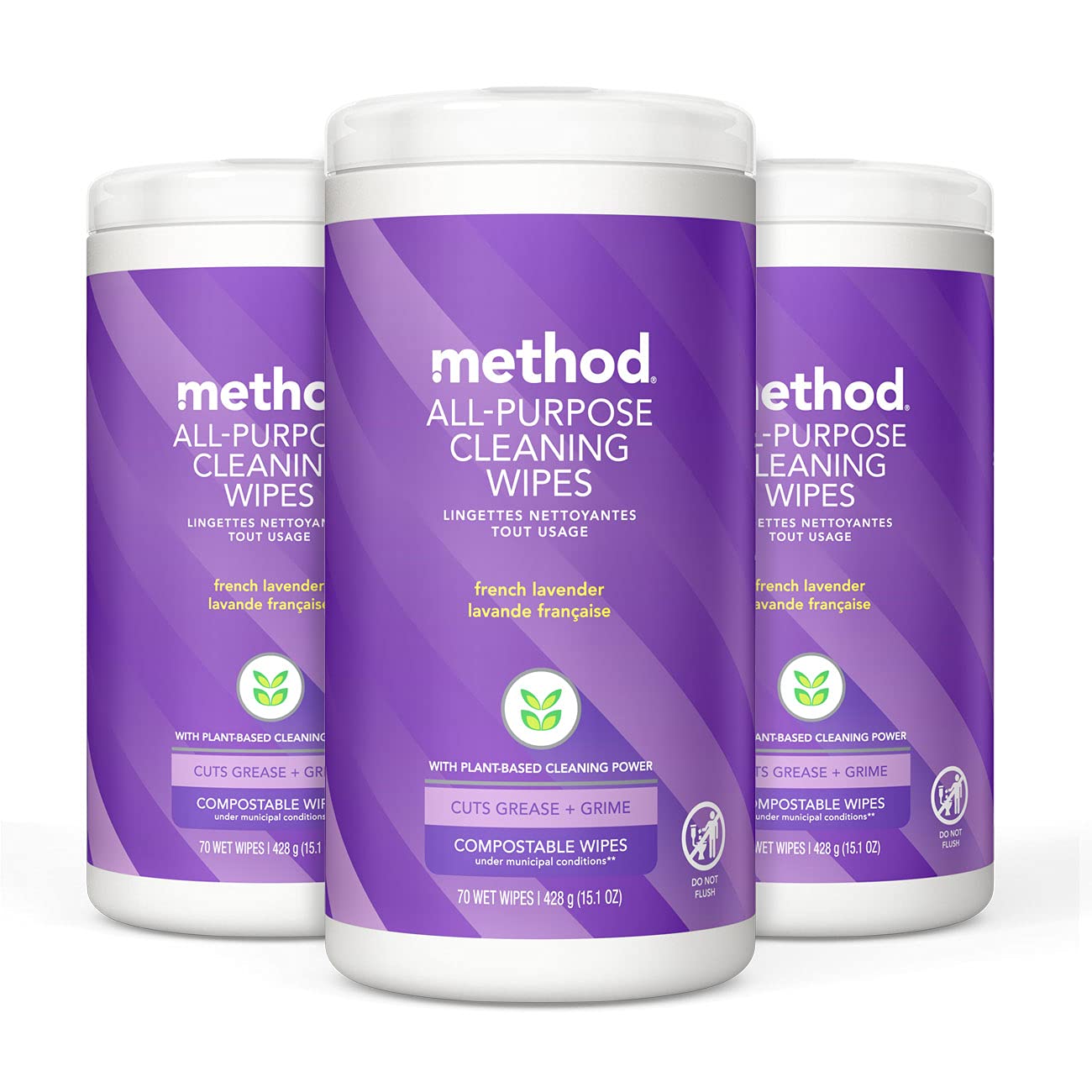 Method All-Purpose Cleaning Wipes, French Lavender, Multi-Surface ...