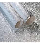 Amazon.com: Glitter Silver Contact Paper Sparkley Silver Creative ...