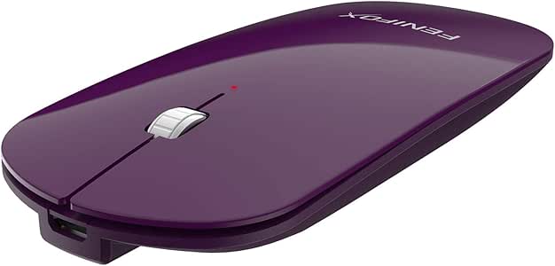 Amazon.com: FENIFOX Bluetooth Mouse Mini, Ultra-Thin Portable Mobile ...
