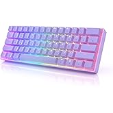 Amazon.com: HK GAMING GK61 Mechanical Gaming Keyboard - 61 Keys Multi ...